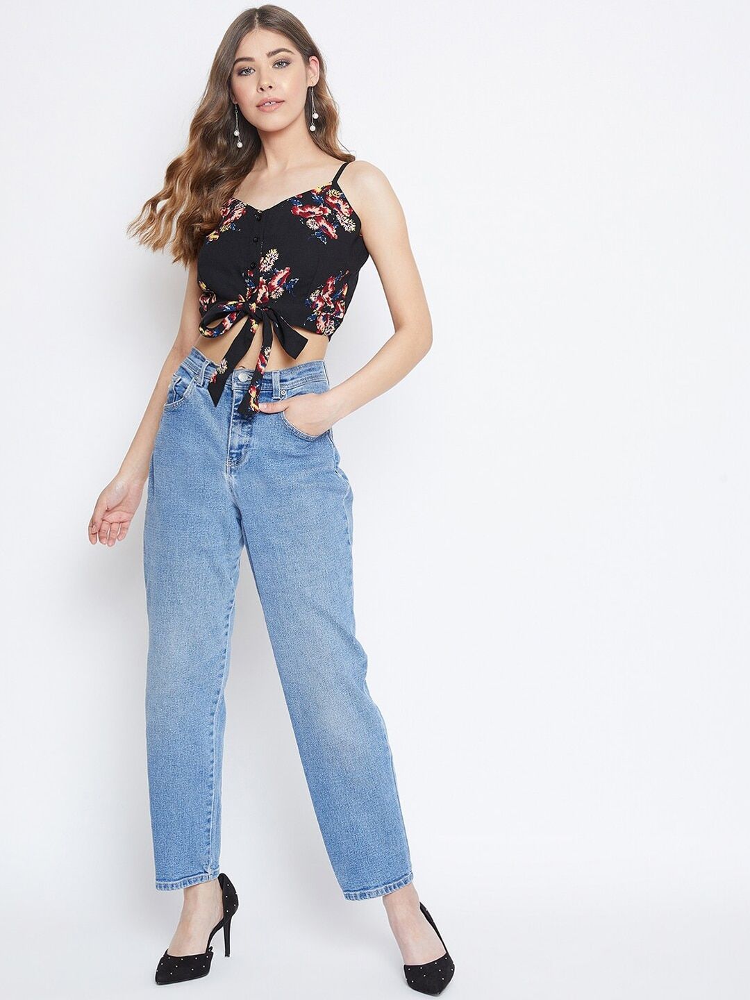Buy Berrylush Floral Printed Regular Crop Top - Tops for Women 12800760 ...