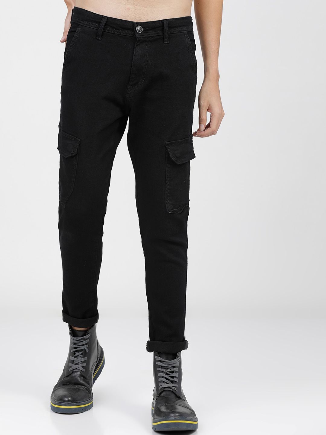 HIGHLANDER Men Black Slim Fit Jeans - Price History