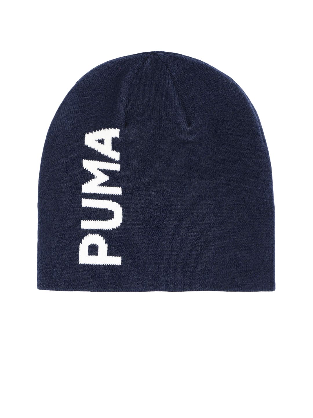 Buy PUMA Puma Unisex Navy Blue Essential Classic Cuffless Self Design ...