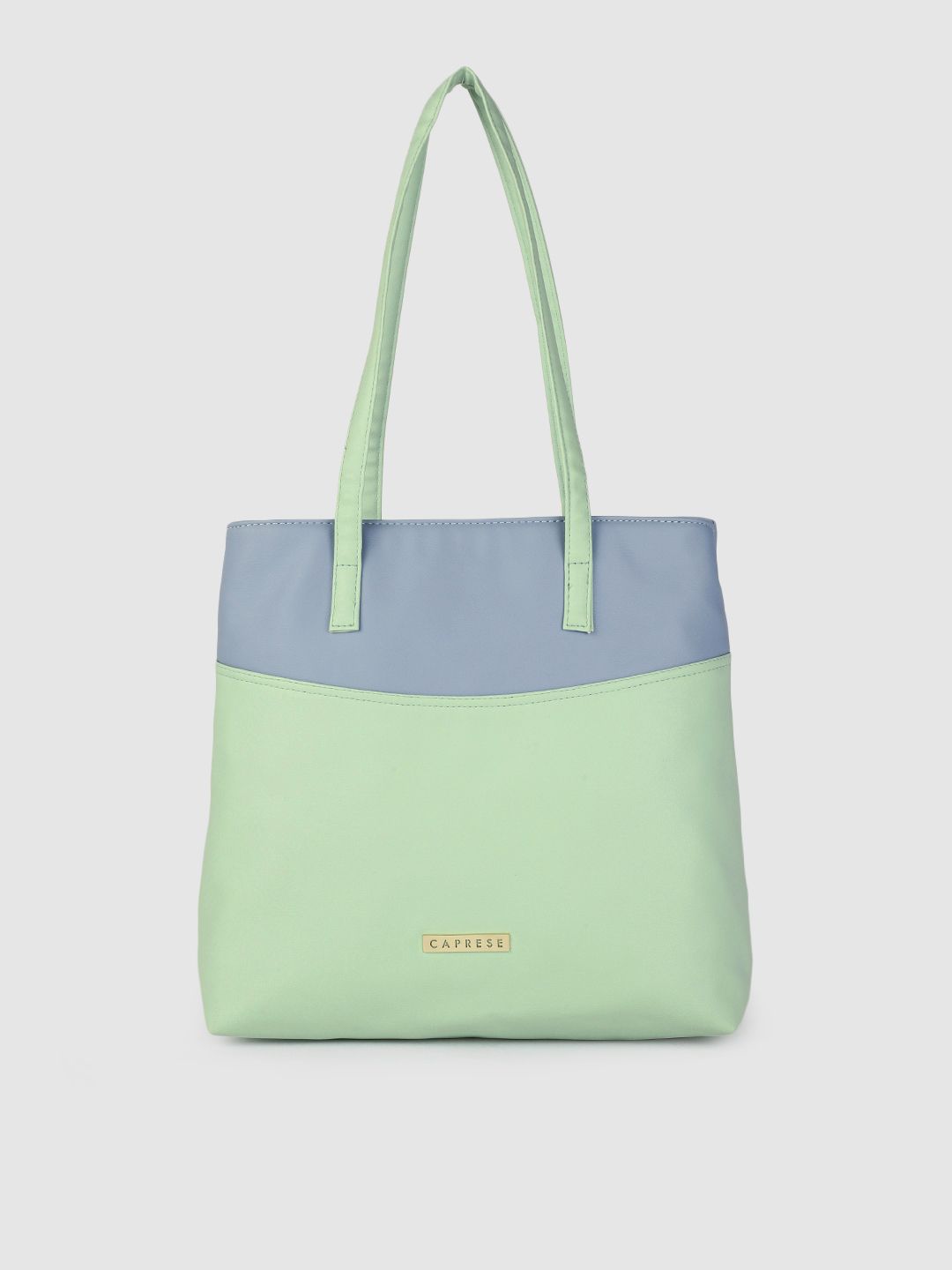 Caprese Green Colourblocked PU Structured Shoulder Bag - Price History