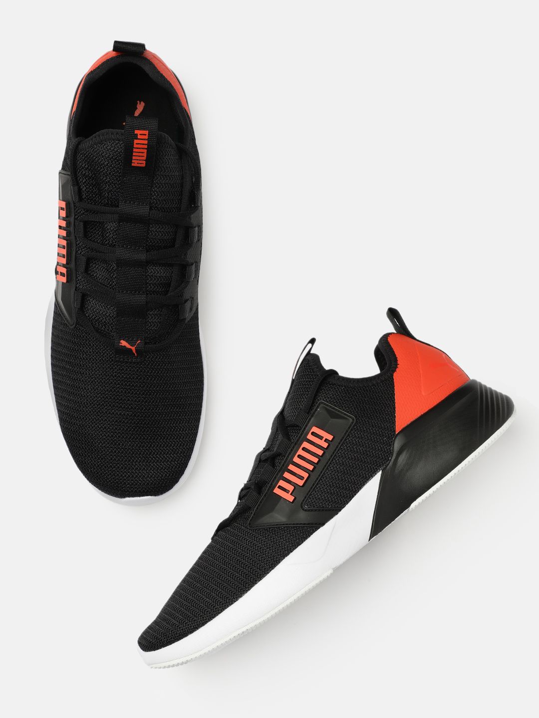Puma Men Black & Red Retaliate Block SoftFoam Running Shoes - Price History