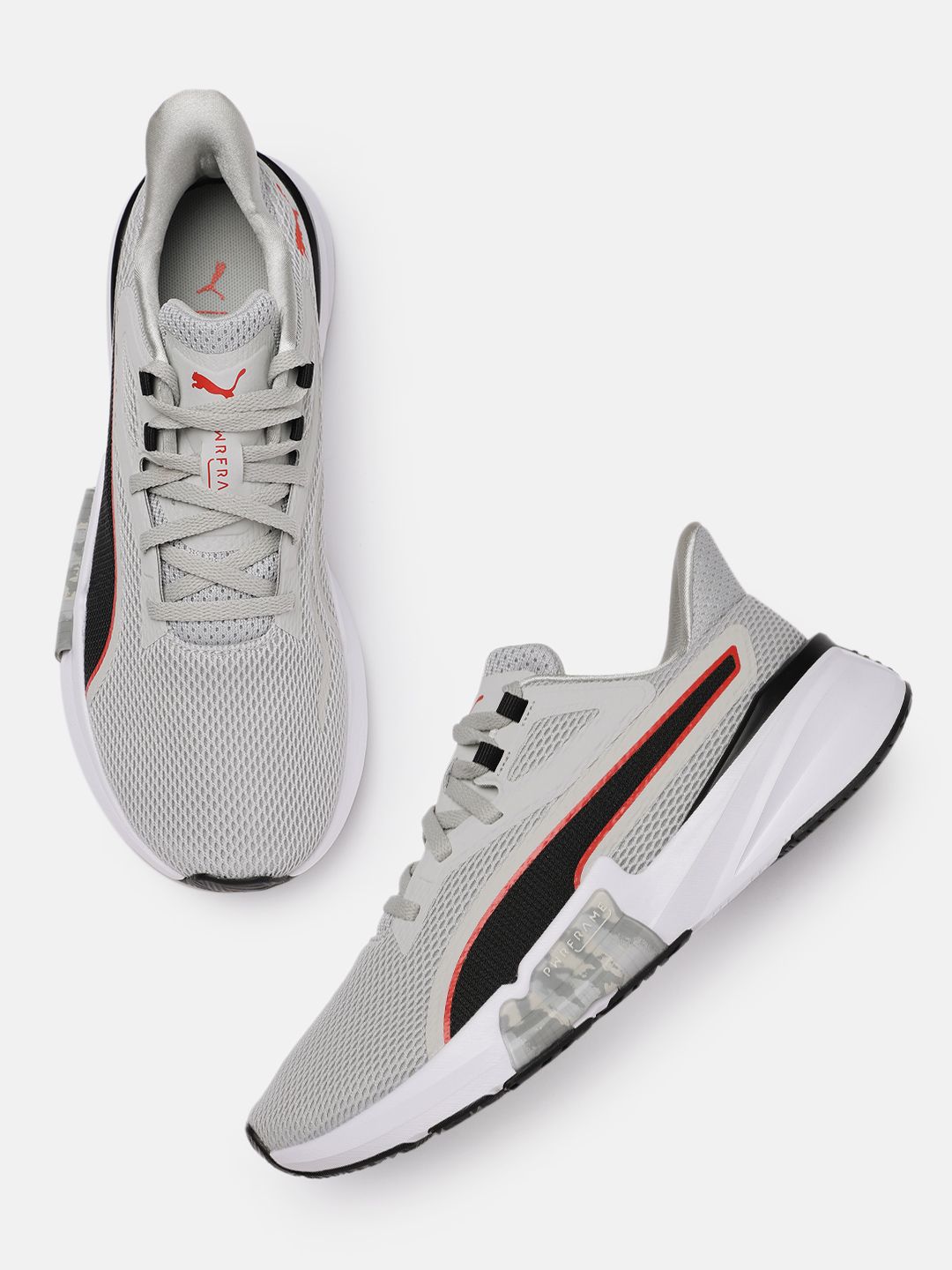 Puma Men Grey Solid PWRFrame TR Outdoor Camo Training Shoes - Price History