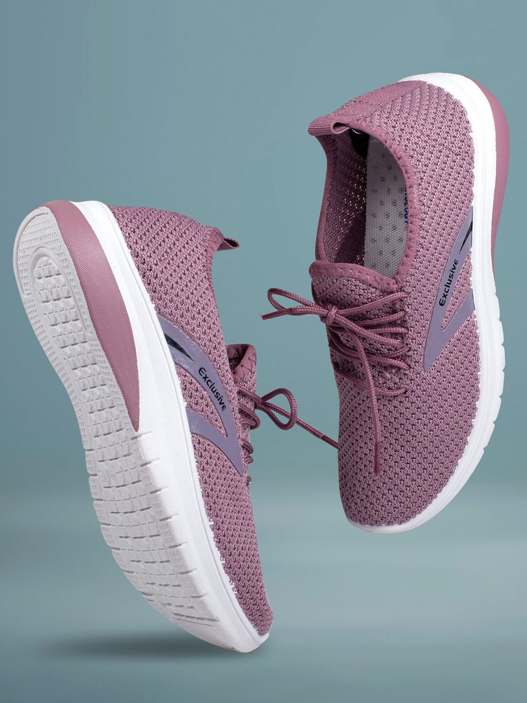 ASIAN Women Mauve Woven Design Lightweight Sneakers - Price History