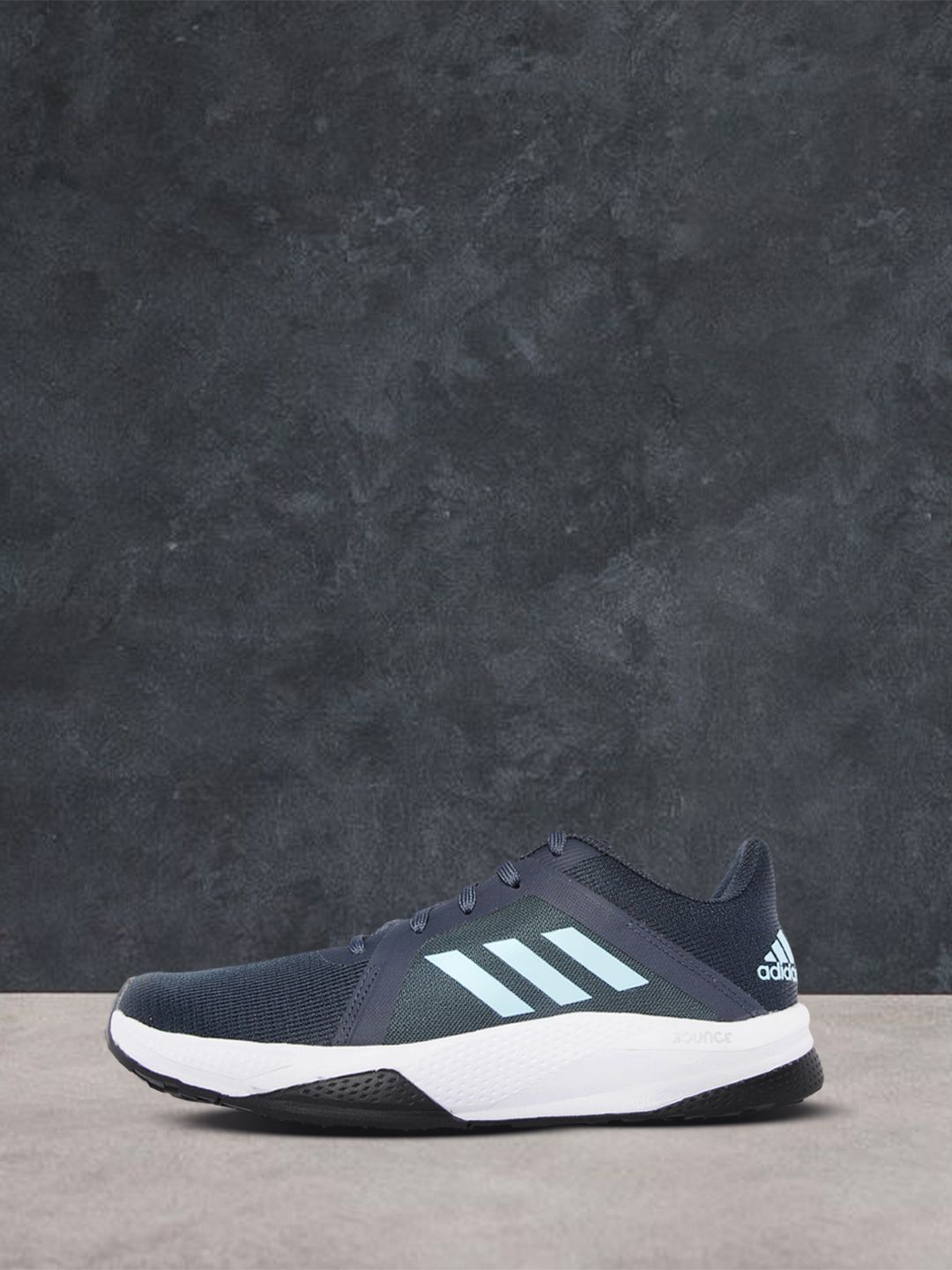 ADIDAS Men Navy Blue Solid Woven Design Gasgetso Running Shoes - Price ...