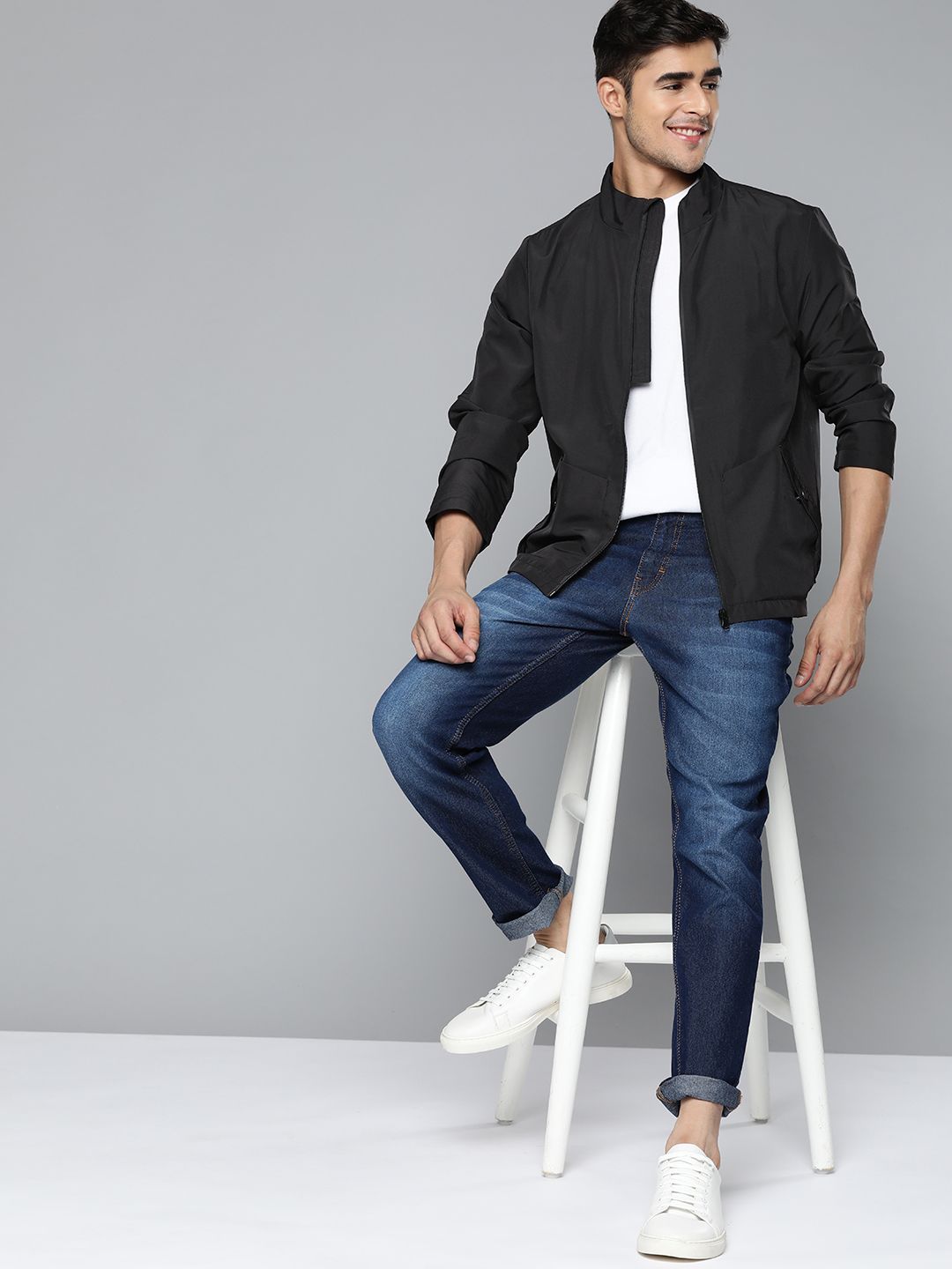 Mast & Harbour Men Black Solid Tailored Jacket - Price History