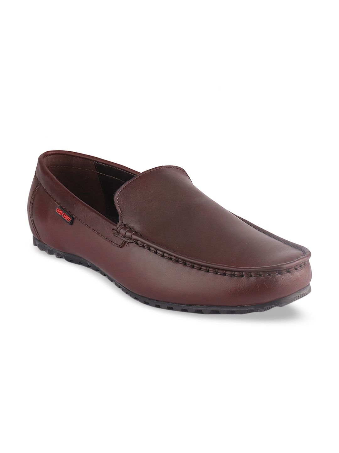Red Chief Men Brown Solid Leather Formal Loafer - Price History