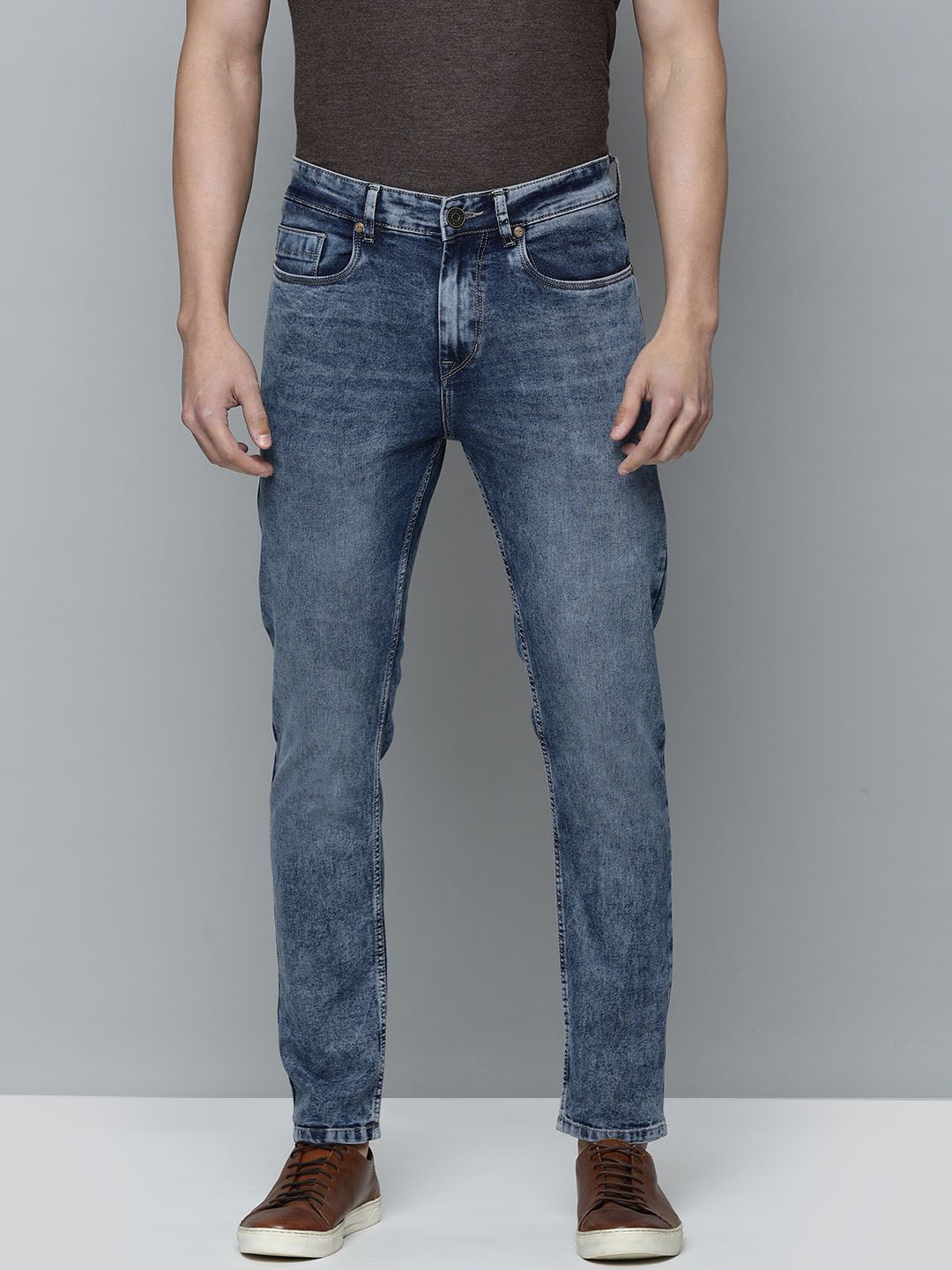 Flying Machine Men Blue Slim Fit Light Fade Stretchable Jeans - Price ...