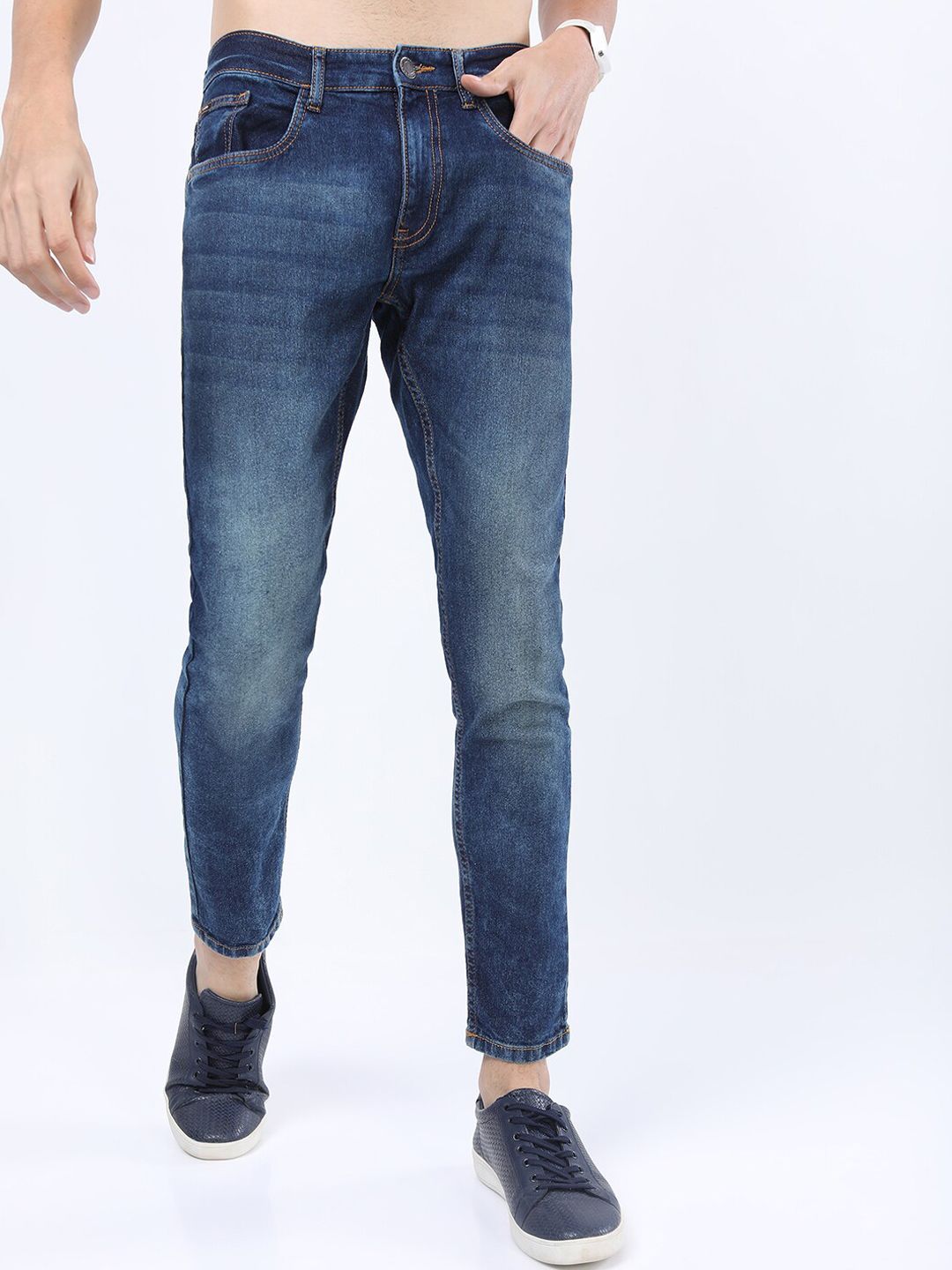 HIGHLANDER Men Blue Skinny Fit Clean look Stretchable Jeans - Price History