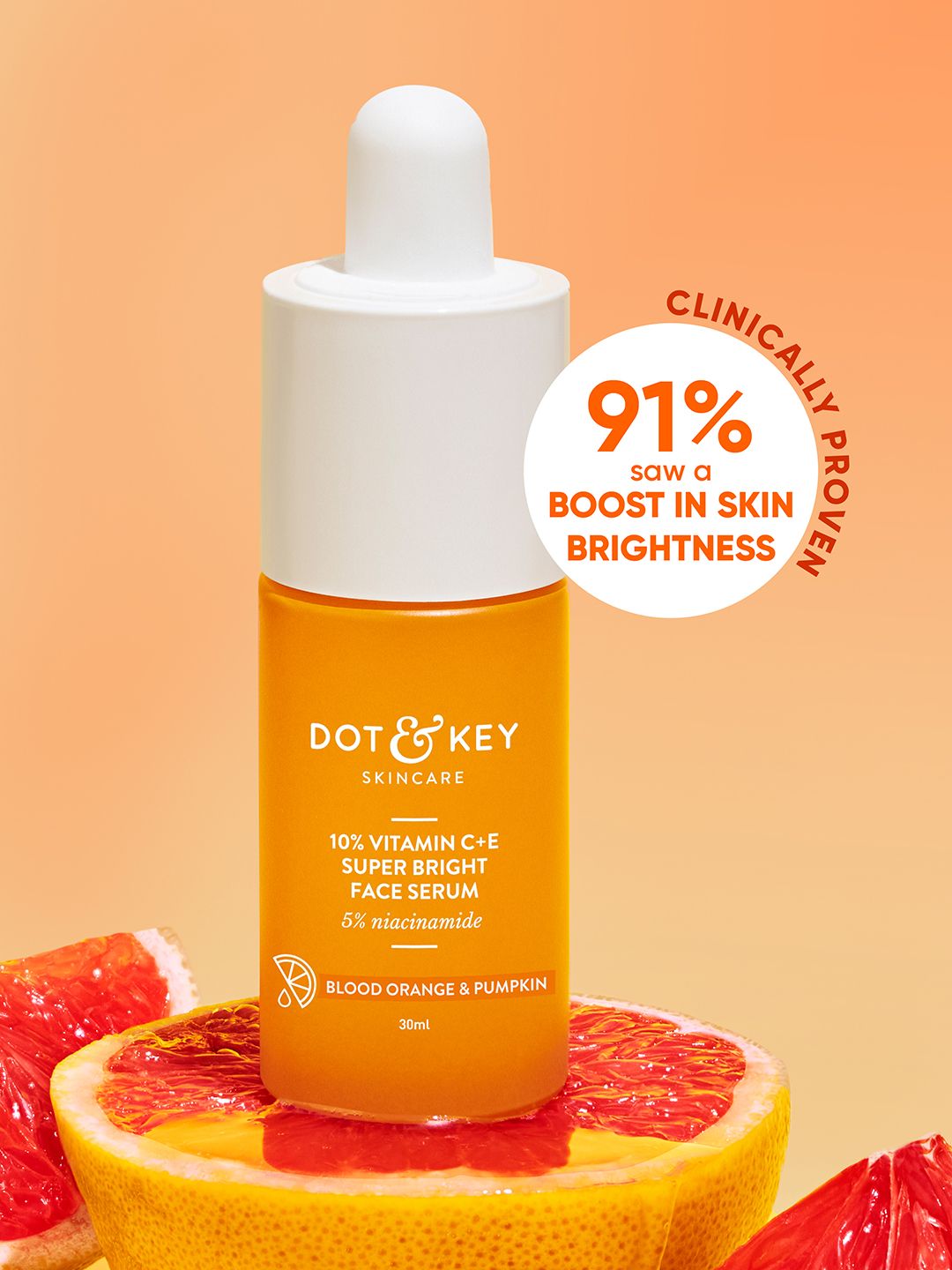 DOT & KEY 10% Vitamin C+E & 5% Niacinamide Glowing Face Serum to Fights ...