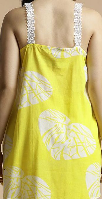 Buy Anouk Abstract Printed Sweetheart Neck Shoulder Straps Straight ...