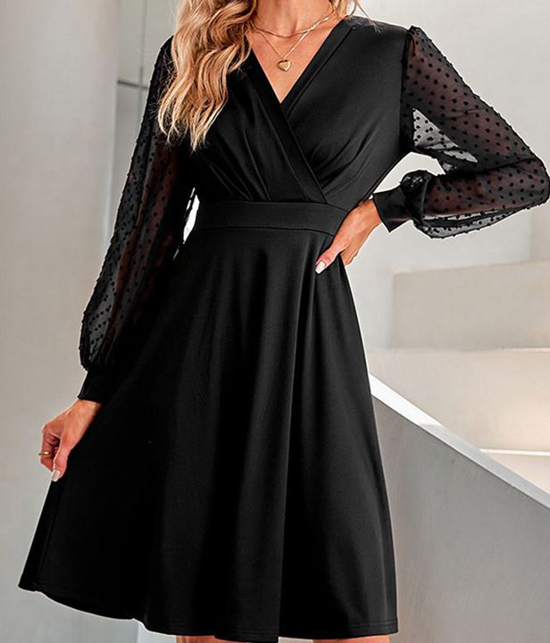 Buy StyleCast V Neck Bell Sleeve Dress For Women - Dresses for Women ...