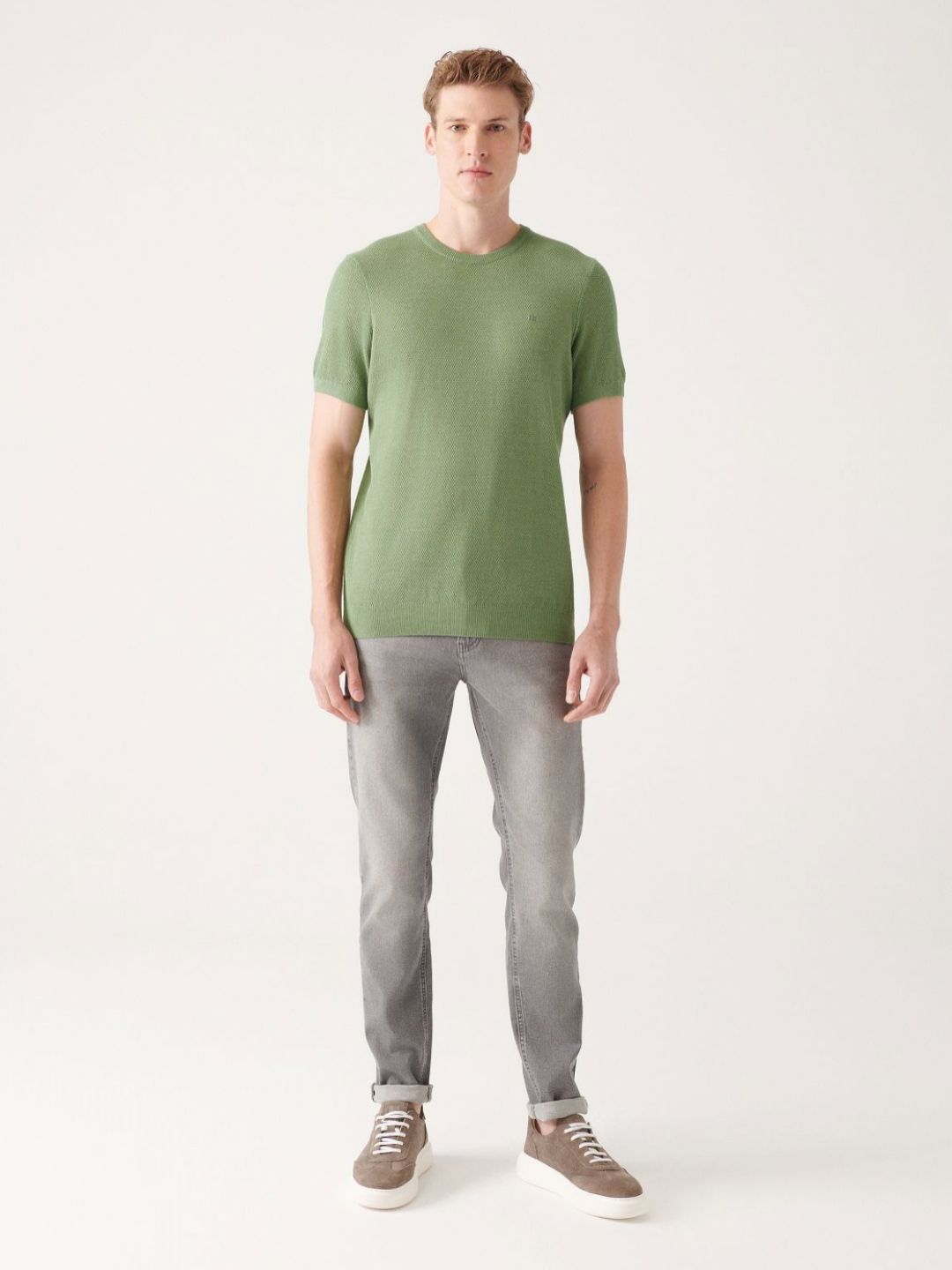 Buy AVVA Men Solid Round Neck Cotton T Shirt - Tshirts for Men 30487904 ...