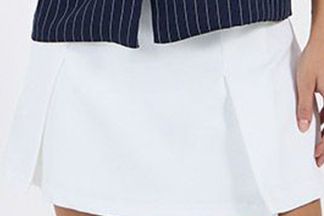 Buy Styli Women Pinstriped Waistcoat With Flap Detail - Tops for Women ...