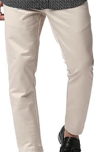 Buy Basics Men Tapered Fit High Rise Chinos Trouser - Trousers for Men ...