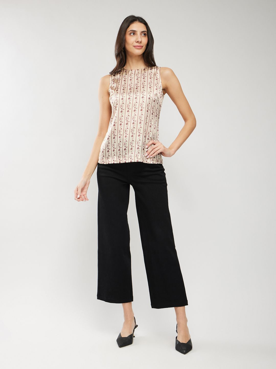 Buy FableStreet Floral Print Satin Top - Tops for Women 31699617 | Myntra