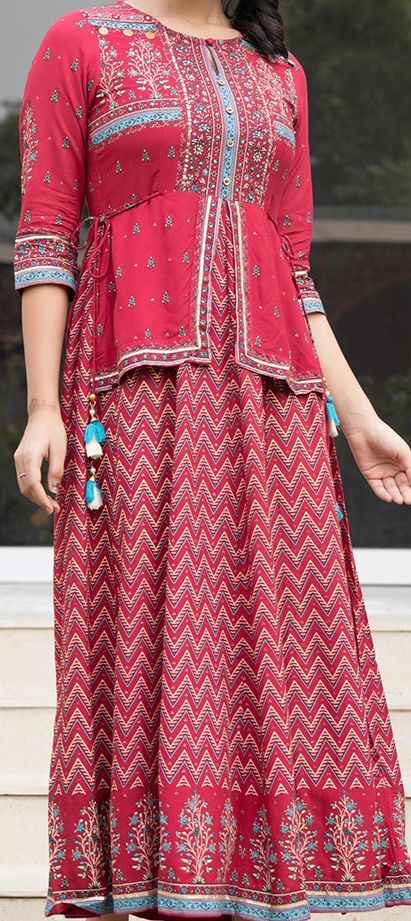 Buy Juniper Floral Print Keyhole Neck Liva A Line Maxi Dress - Dresses ...