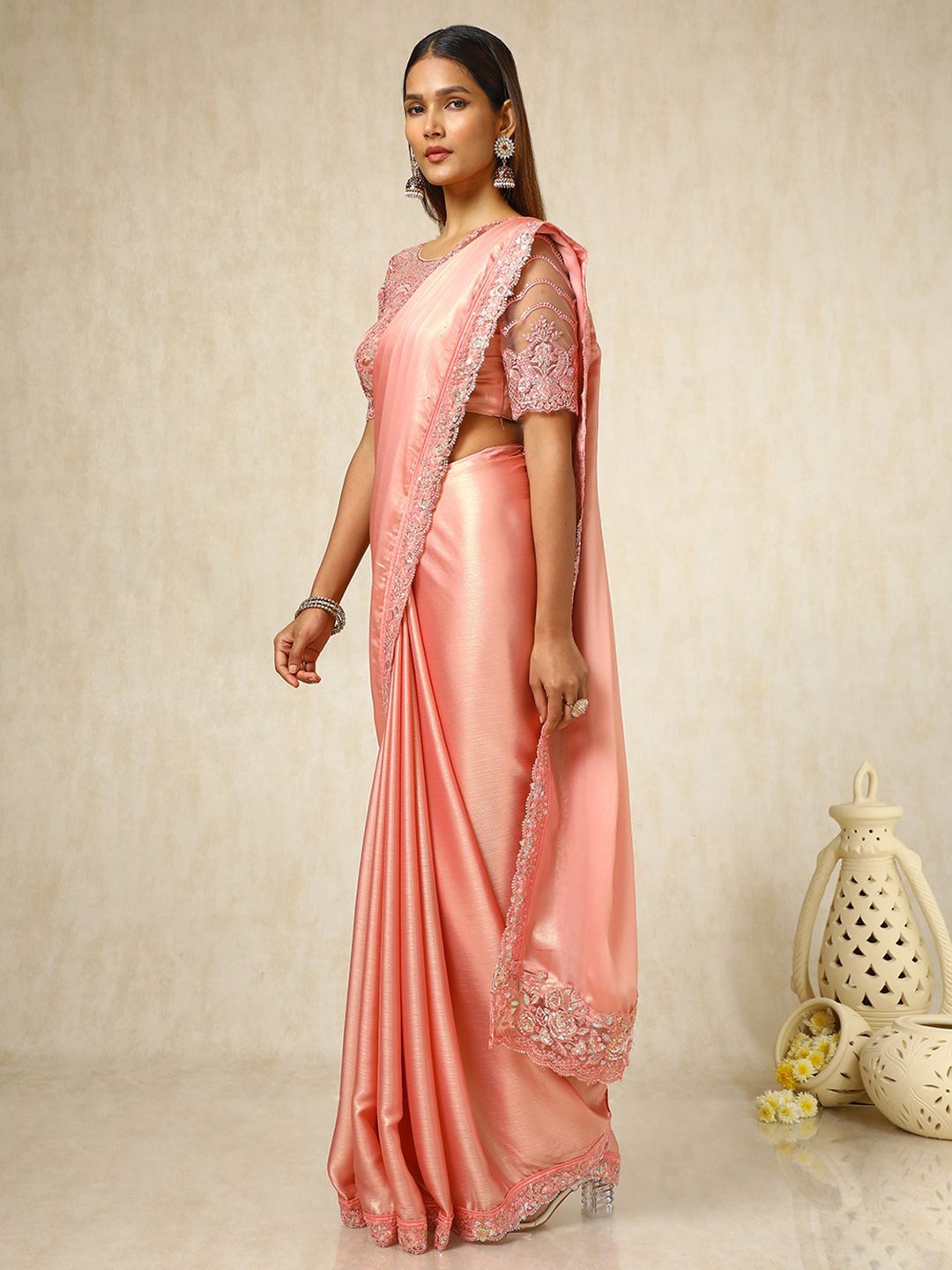 Buy Soch Embroidered Pure Chiffon Saree - Sarees for Women 31544694 ...