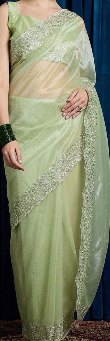 Buy Anouk Embellished Beads And Stones Net Saree - Sarees for Women ...