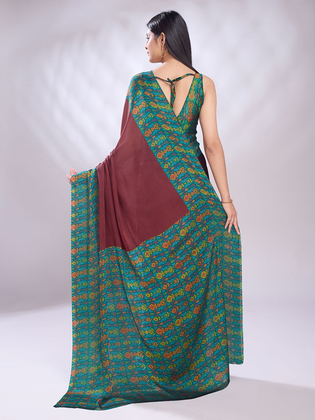 Buy KALINI Ethnic Motifs Printed Pure Silk Saree - Sarees for Women ...