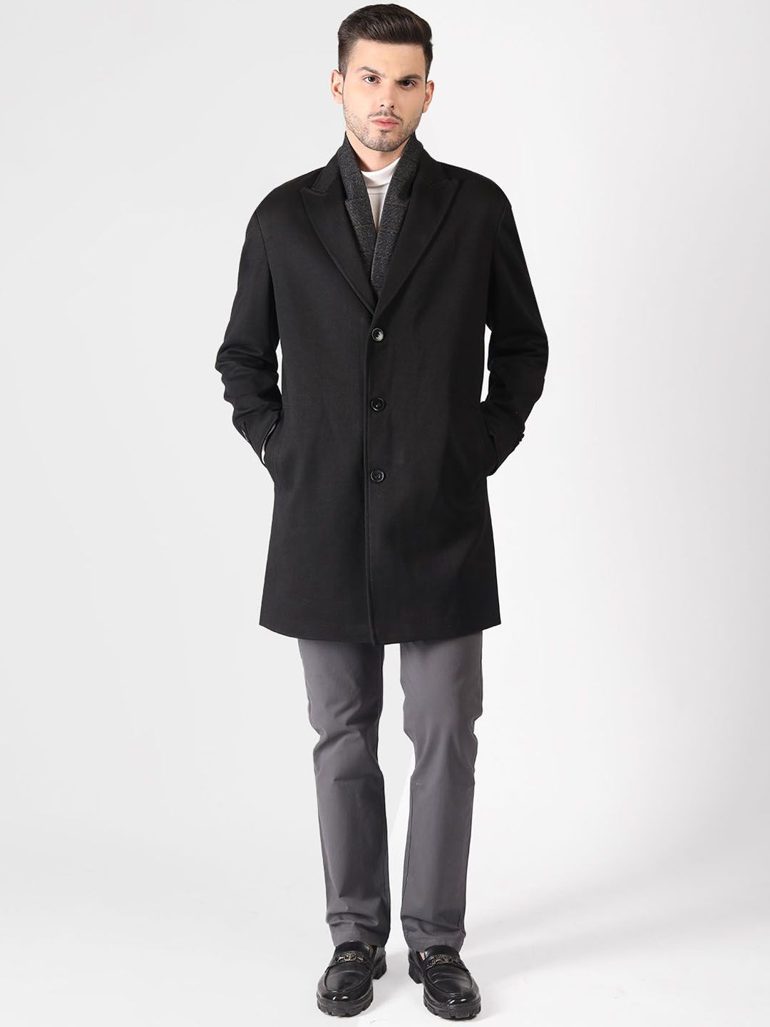 Buy PROTEX Men Single Breasted Overcoat - Coats for Men 31354615 | Myntra