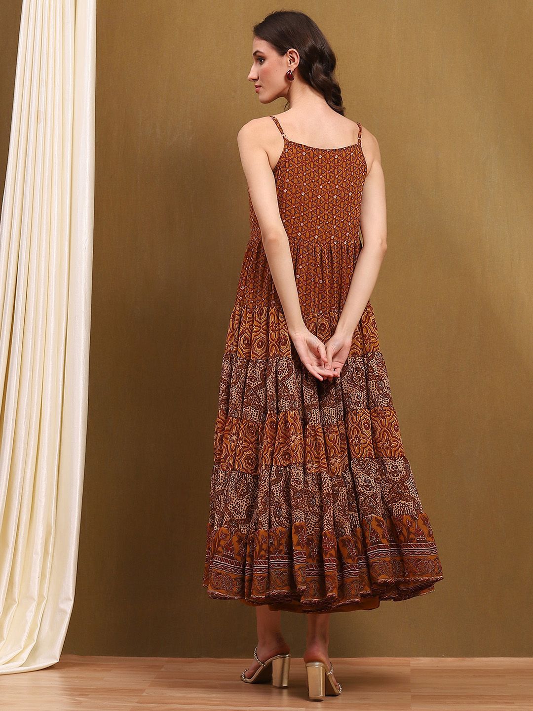 Buy Biba Women Ethnic Motifs Printed Fit And Flare Dress - Dresses for ...