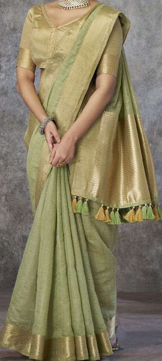 Buy Mitera Pure Cotton Traditional Chanderi Saree With Zari - Sarees ...
