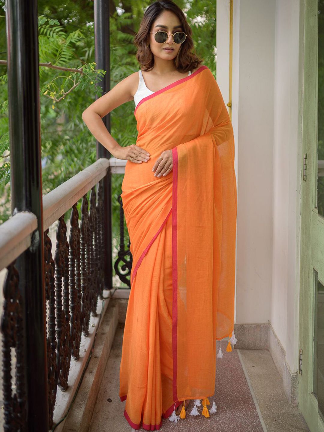 Buy RODDUR Solid Pure Cotton Ethnic Saree - Sarees for Women 30958703 ...