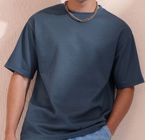 Buy HIGHLANDER Men Self Design Round Neck Relaxed Fit T Shirt - Tshirts ...