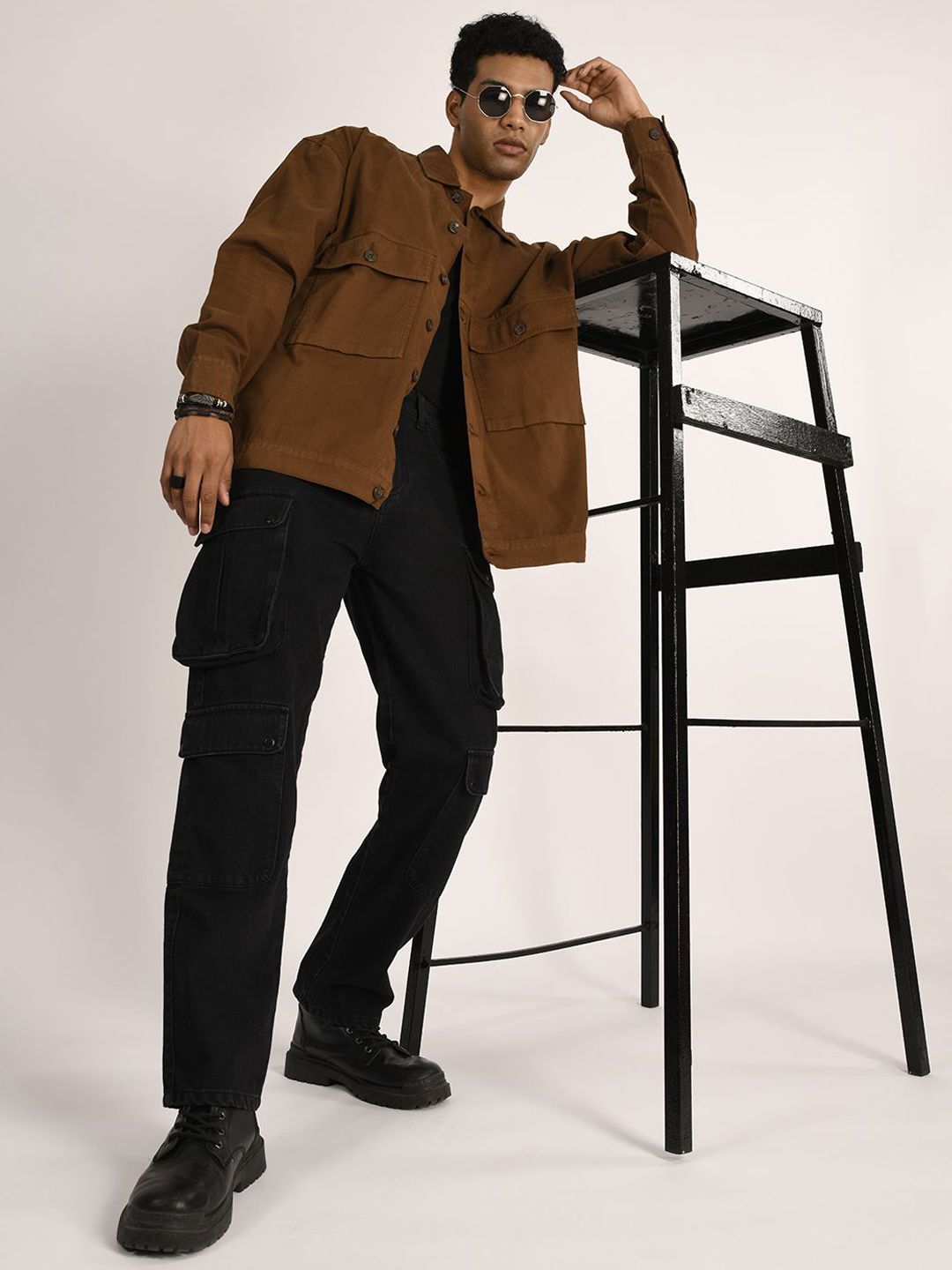 Buy The Roadster Lifestyle Co. Men Classic Relaxed Fit Clean Look Cargo ...