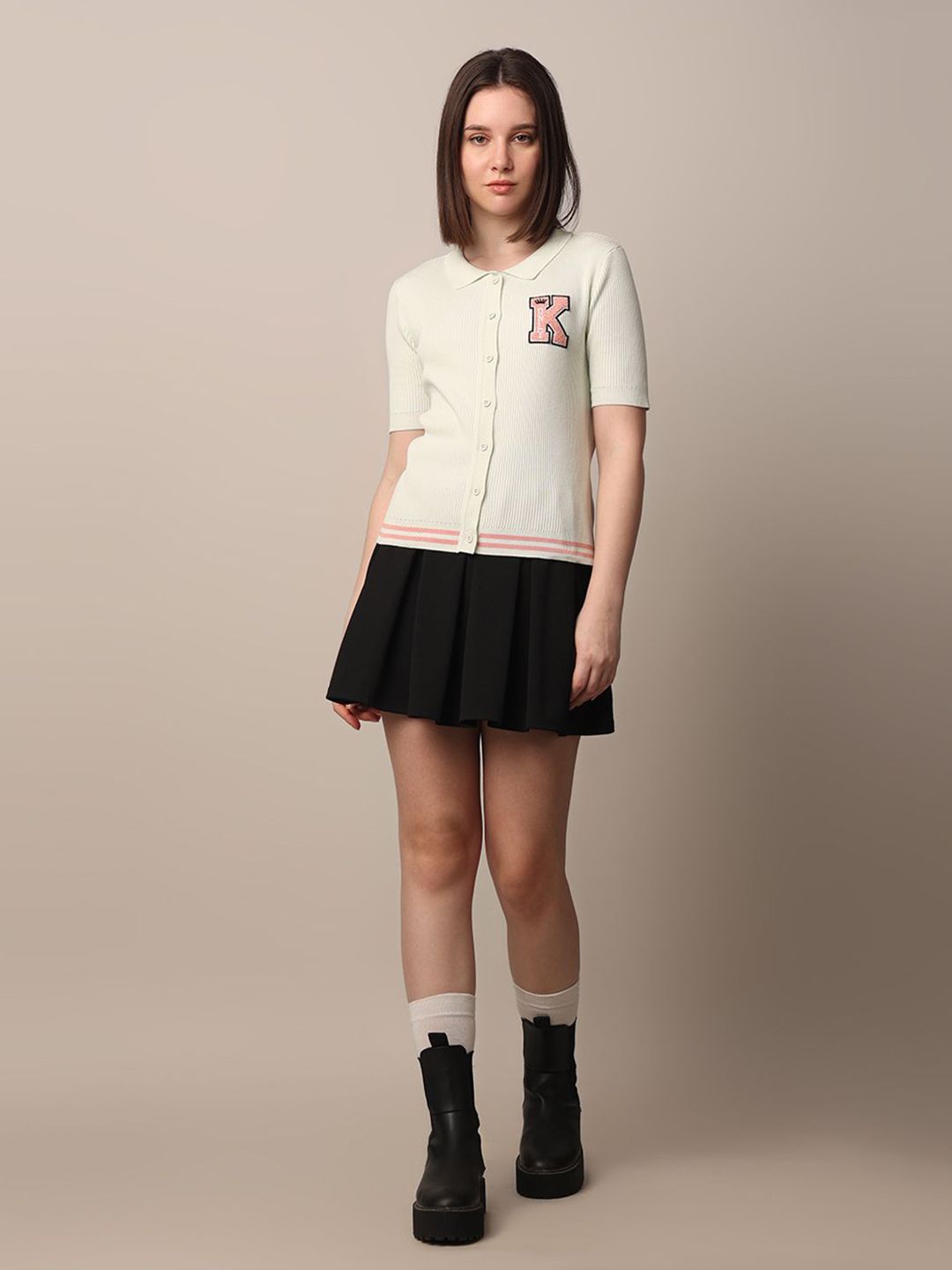 Buy ONLY Women Solid Shirt Collar Top - Tops for Women 31137039 | Myntra