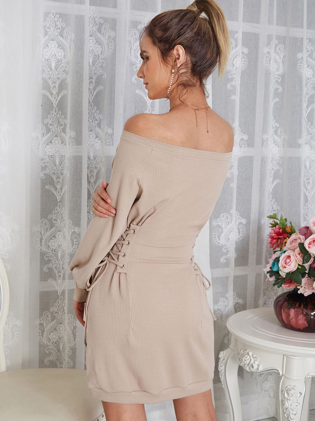 Buy StyleCast Off Shoulder Bodycon Mini Dress - Dresses for Women ...