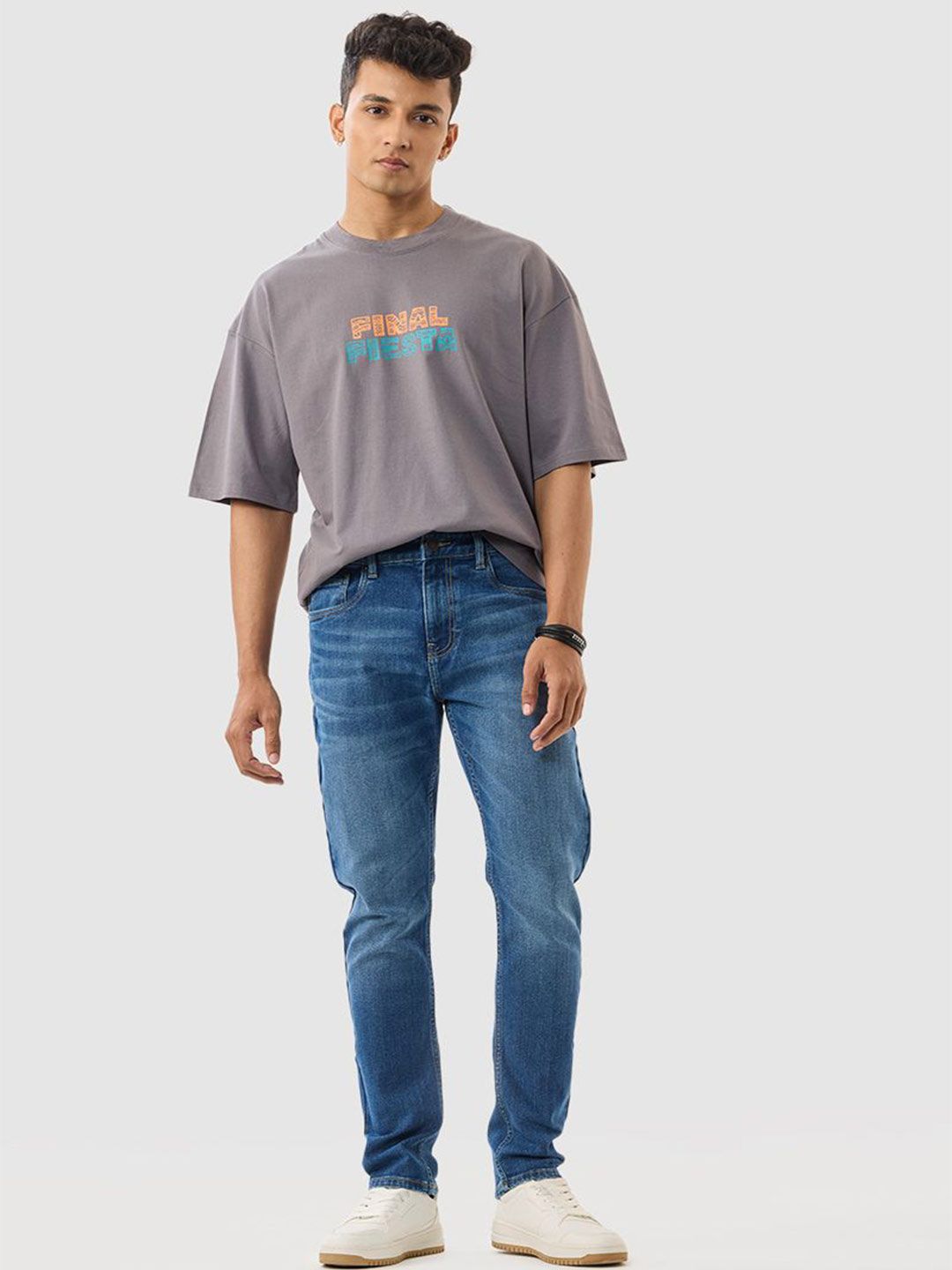 Buy Snitch Men Blue Snitch Mid Rise Slim Fit Jeans - Jeans for Men ...