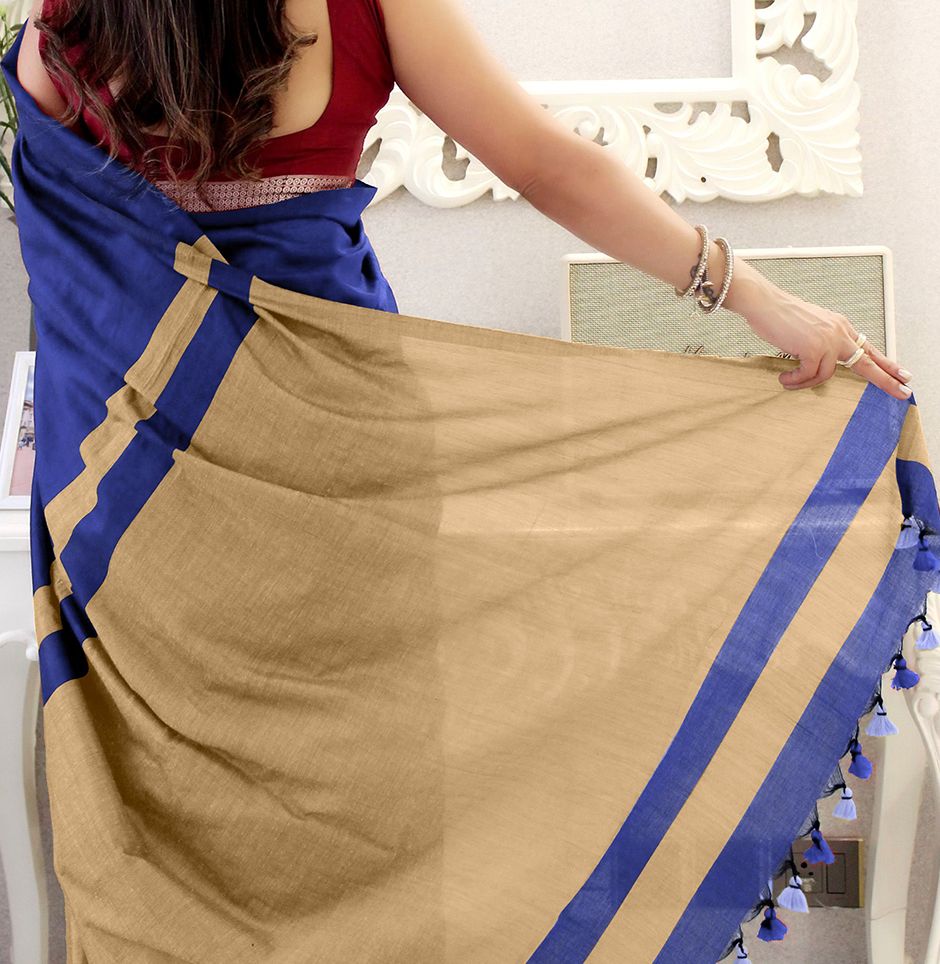 Buy Anouk Striped Pure Cotton Saree - Sarees for Women 33589240 | Myntra