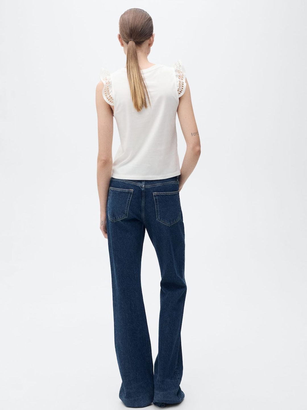 Buy MANGO Cotton Schiffli Top - Tops for Women 33369129 | Myntra