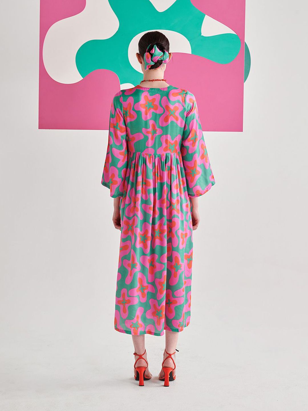 Buy Midsummer Women Printed Empire Midi Dress - Dresses for Women ...