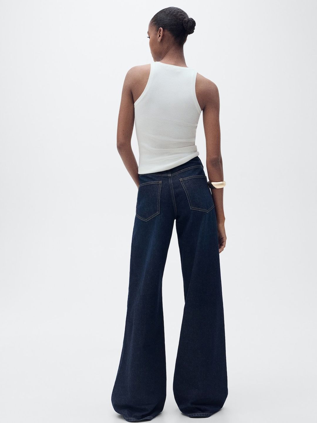 Buy MANGO Ribbed Tank Top - Tops for Women 33444574 | Myntra