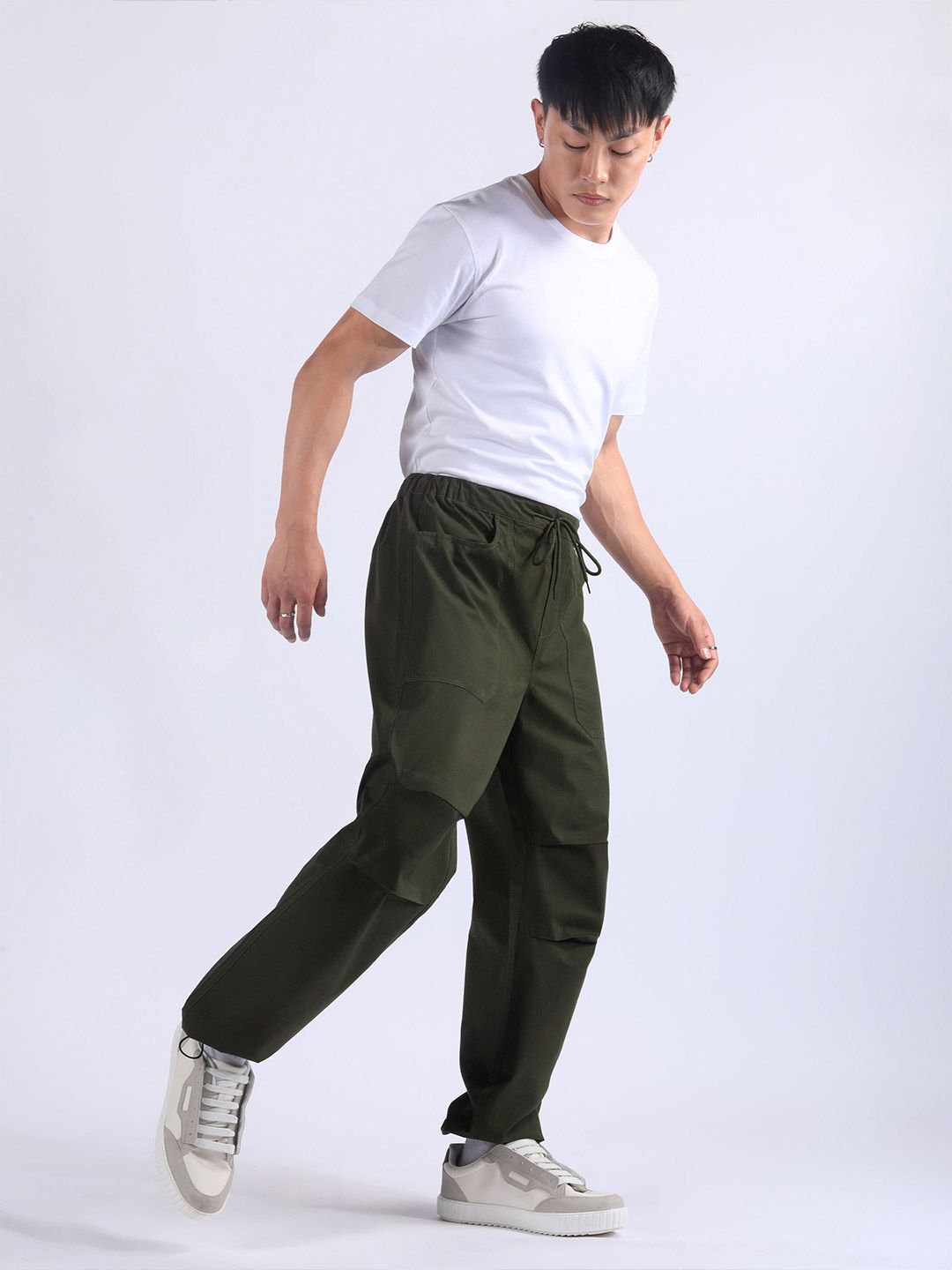 Buy Beyoung Men Elasticated Cargo Track Pants - Track Pants for Men ...