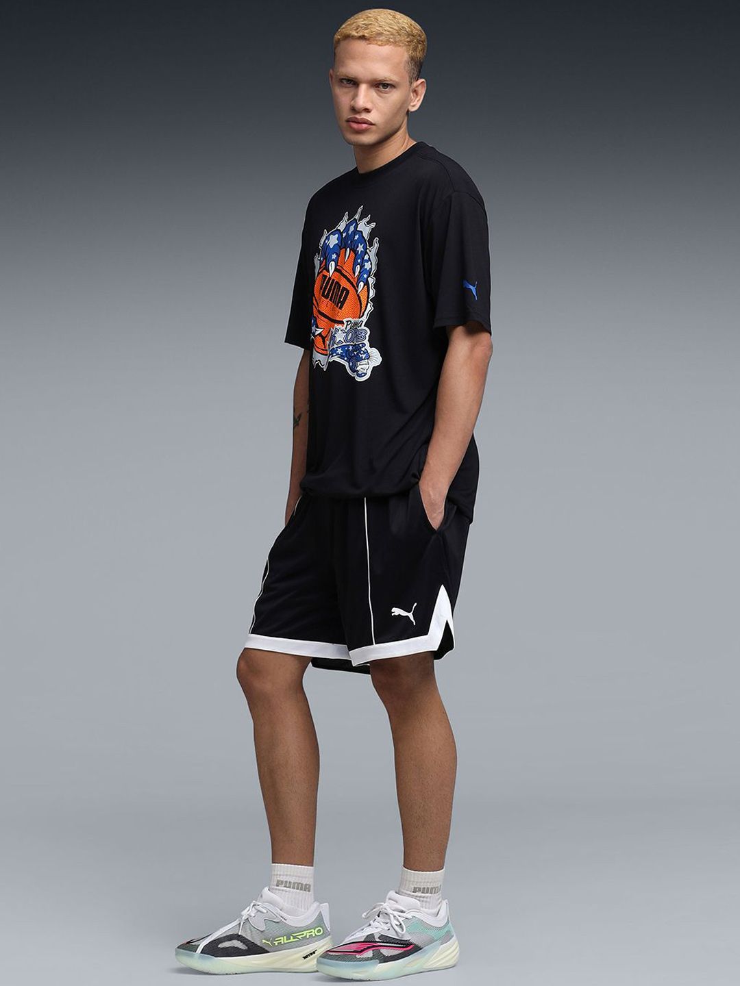 Buy Puma Hoopaverse Mens Moisture Wicking Basketball 6" Shorts - Shorts ...