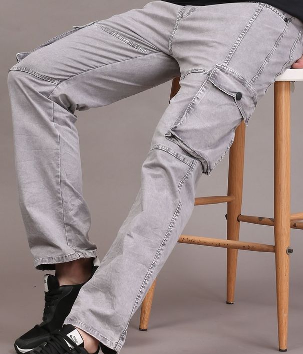 Buy COY Men Comfort Relaxed Fit Low Rise Cotton Stretchable Cargo ...
