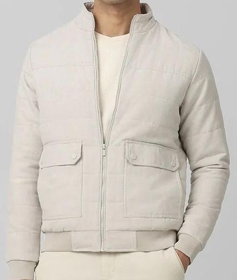 Buy Mufti Men Mock Collar Solid Padded Jacket - Jackets for Men ...