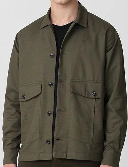 Buy Mufti Spread Collar Cotton Tailored Jacket - Jackets for Men ...