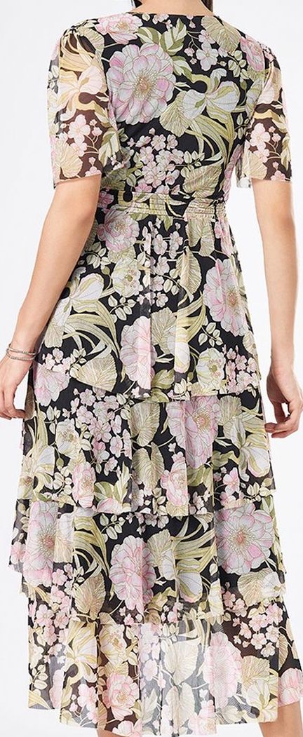 Buy Honey By Pantaloons Floral Print Fit & Flare Midi Dress - Dresses ...