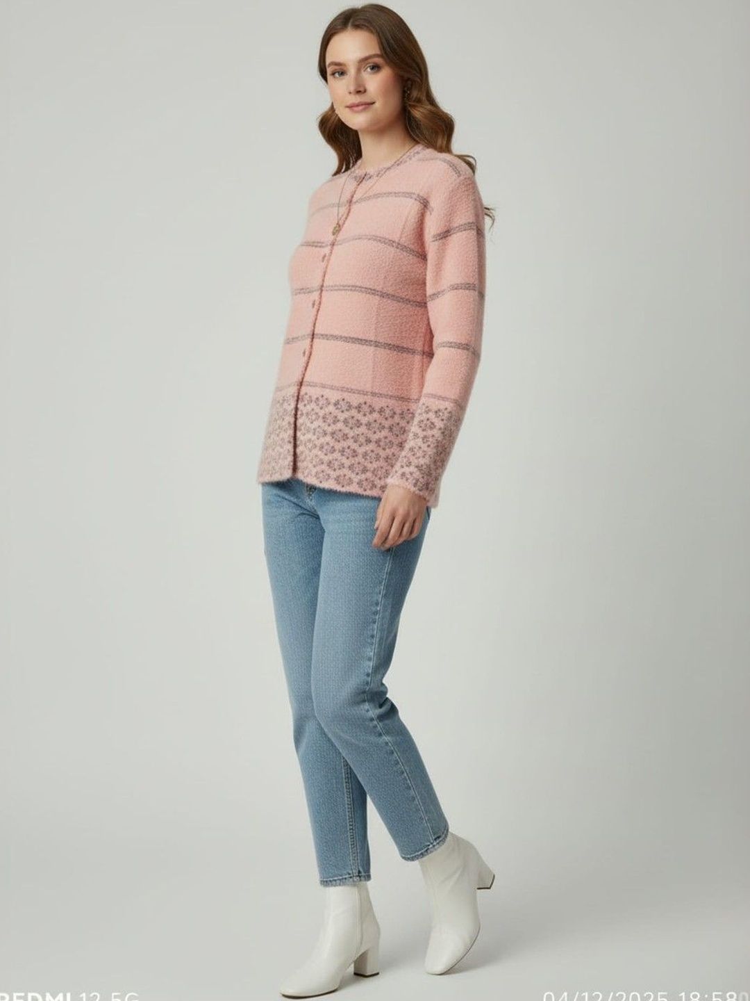 Buy The Roadster Lifestyle Co Self Design Round Neck Full Sleeve Fuzzy ...