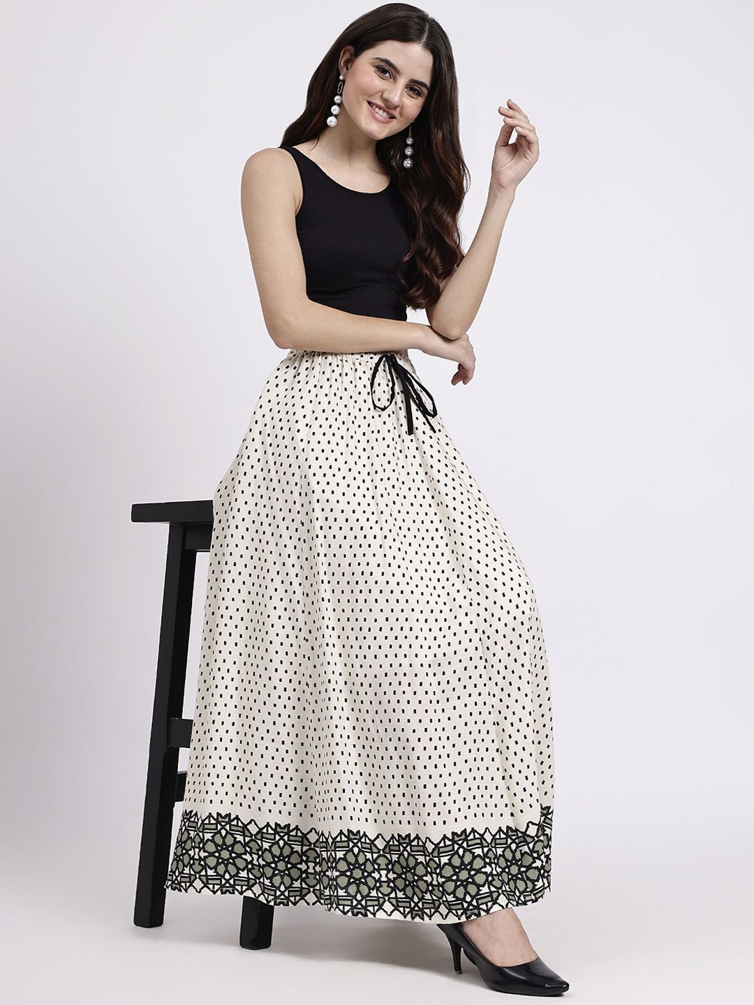 Buy Hive91 Printed Flared Maxi Skirt - Skirts for Women 32721843 | Myntra