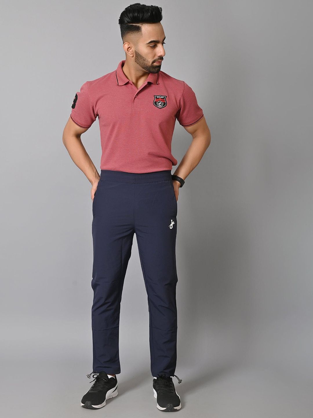 Buy JAGURO Men Mid Rise Organic Cotton Track Pants - Track Pants for ...