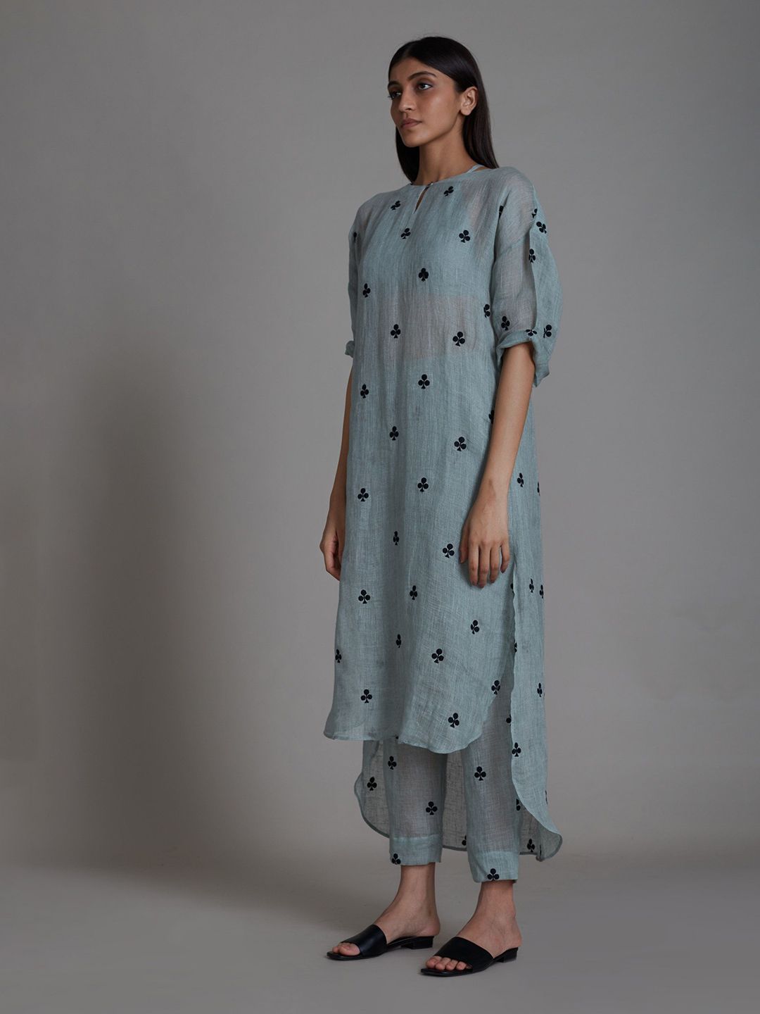 Buy MATI Print Linen A Line Midi Dress - Dresses for Women 32818813 ...