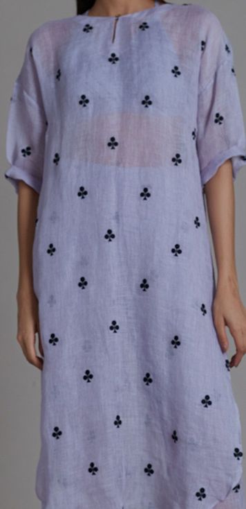 Buy MATI Floral Print Linen A Line Midi Dress - Dresses for Women ...