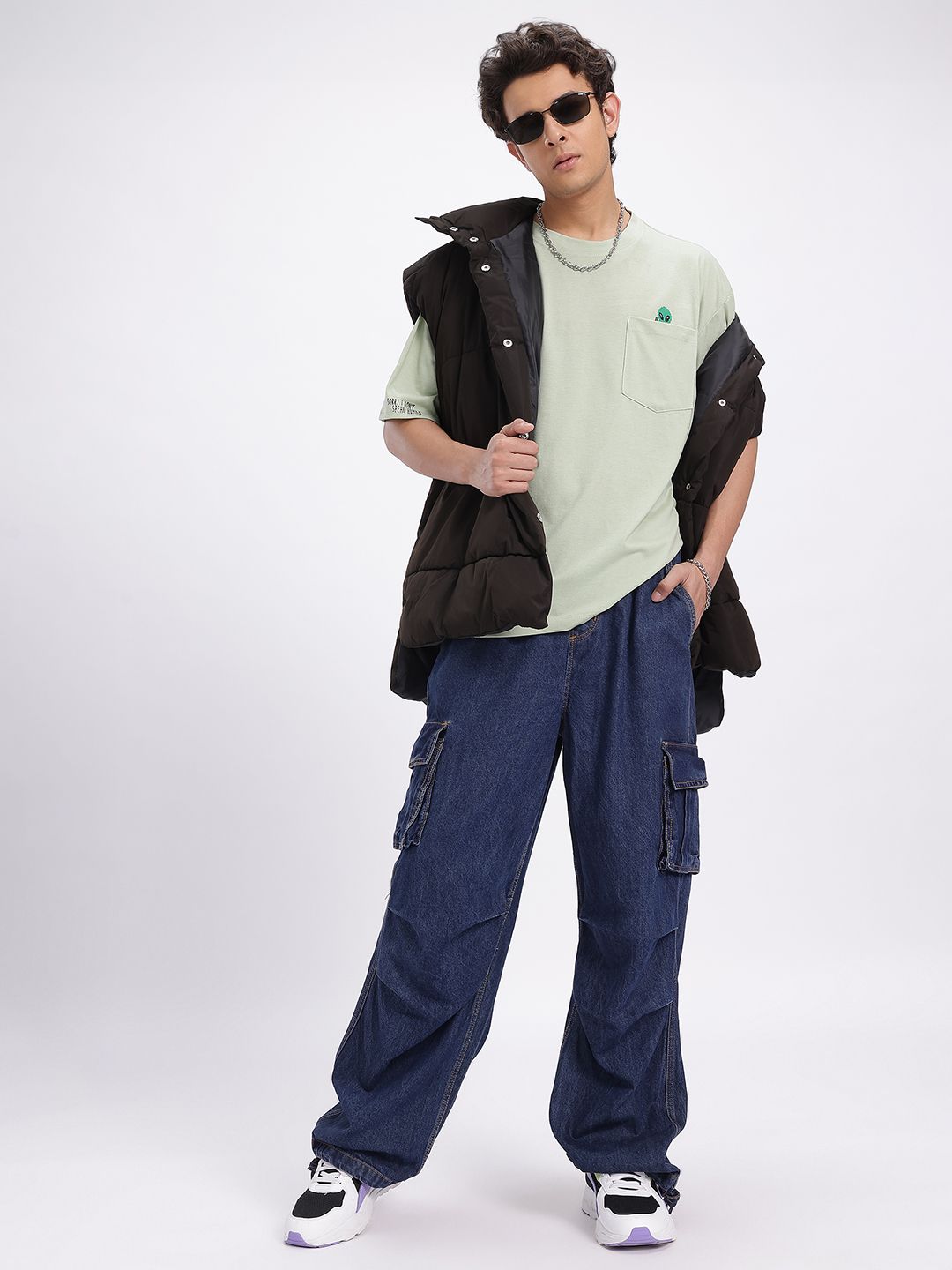 Buy Glitchez Alien Antics Oversized T Shirt - Tshirts for Men 31819272 ...