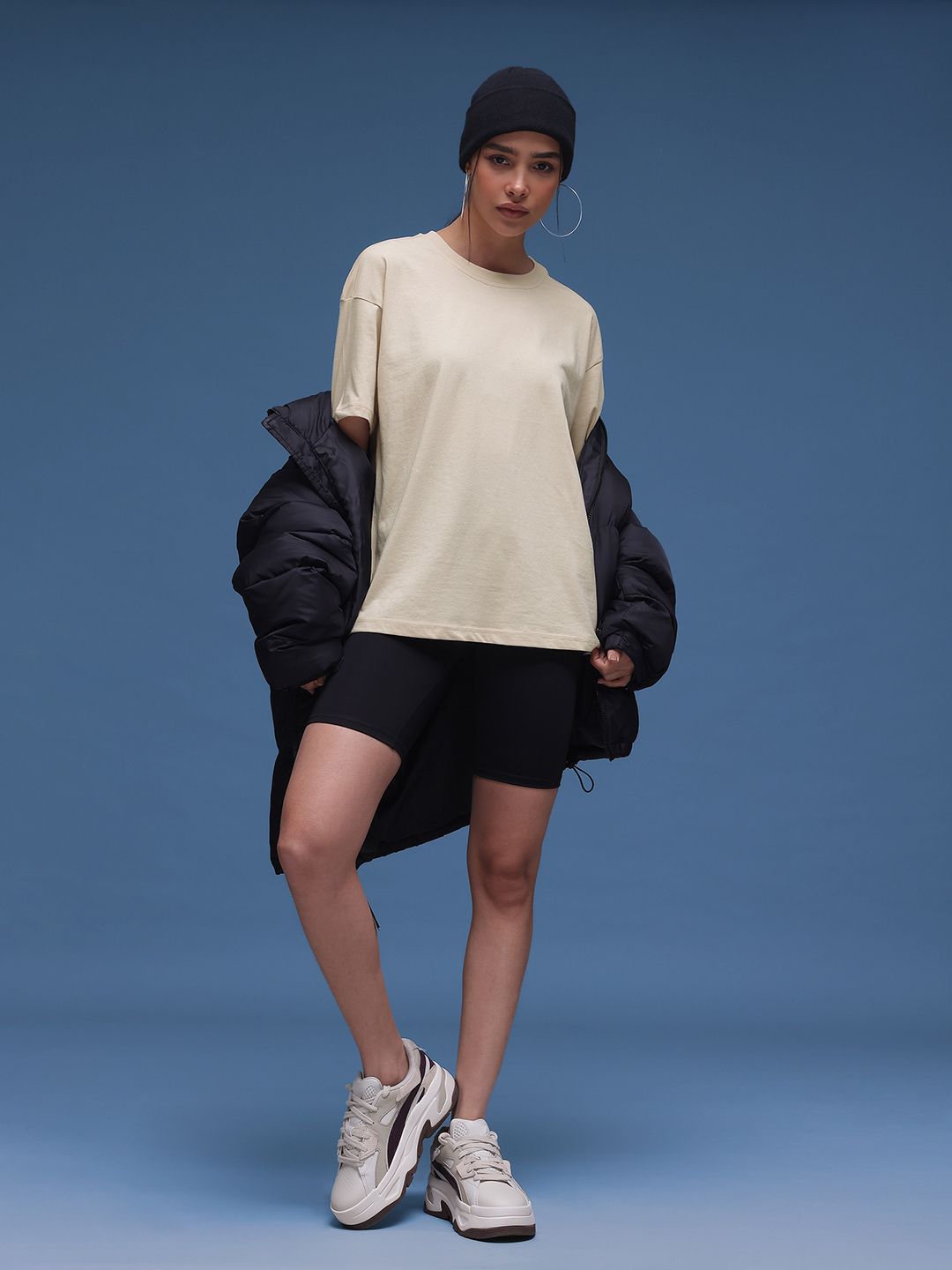 Buy Glitchez Everyday Basics Typo Print Oversize T Shirt - Tshirts for ...