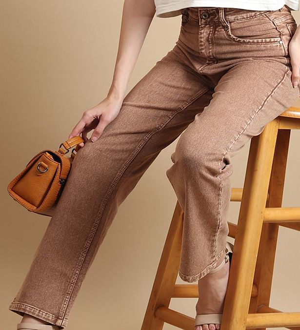 Buy DressBerry Women Comfort Straight Fit High Rise Light Fade Acid ...